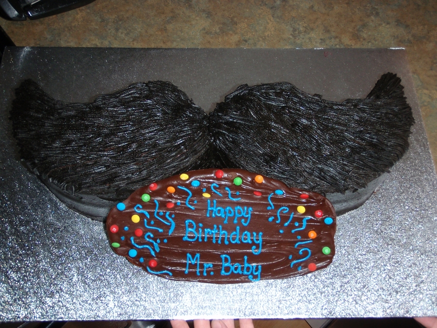 Moustache Cake - CakeCentral.com