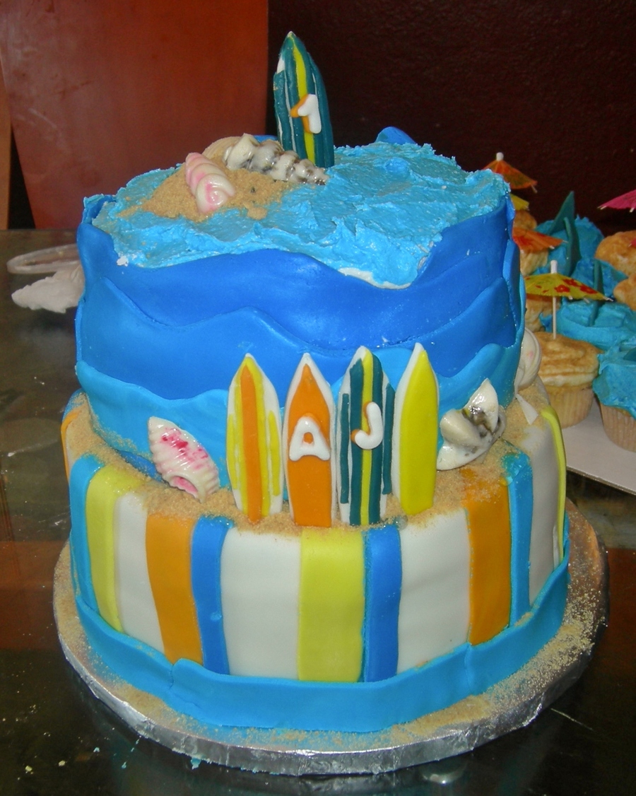 Surfer Cake - CakeCentral.com