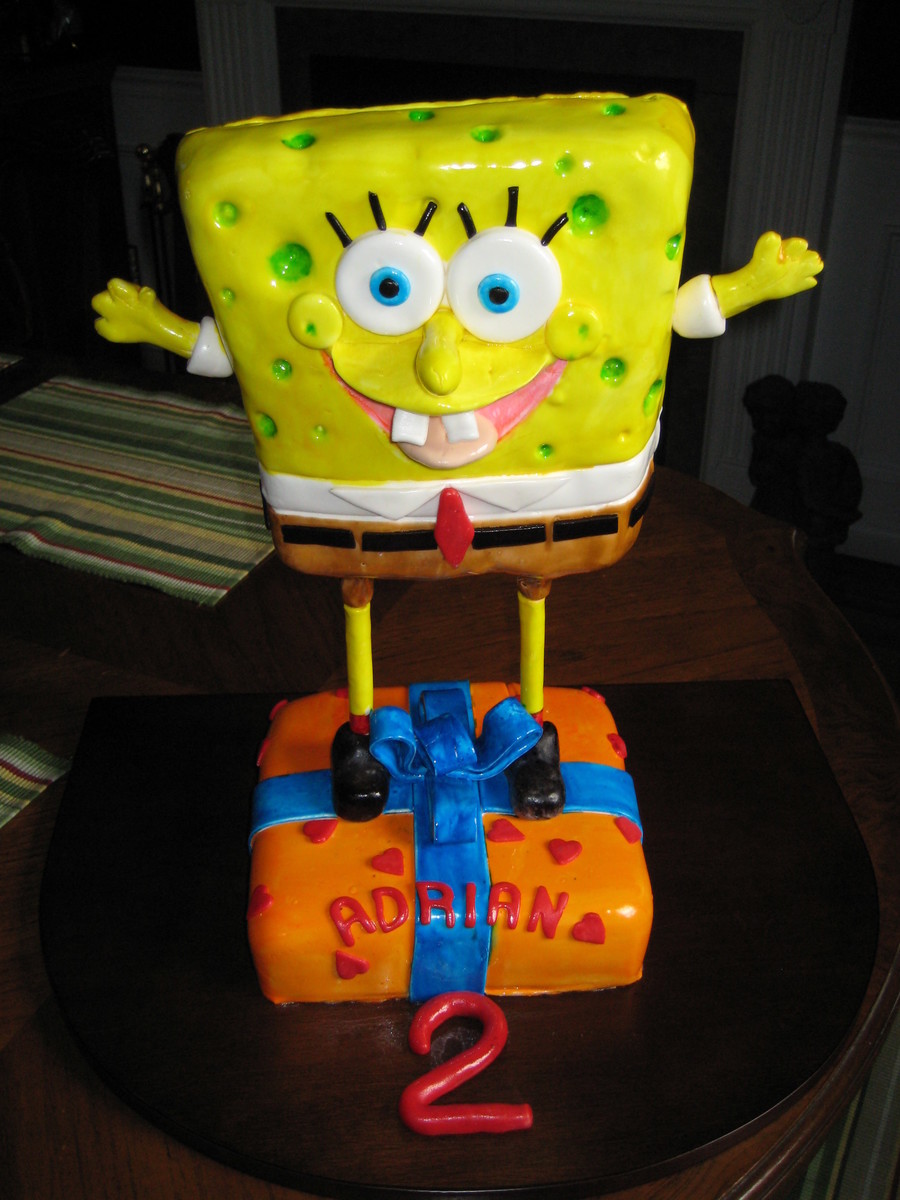 Sponge Bob Square Pants Cake - CakeCentral.com