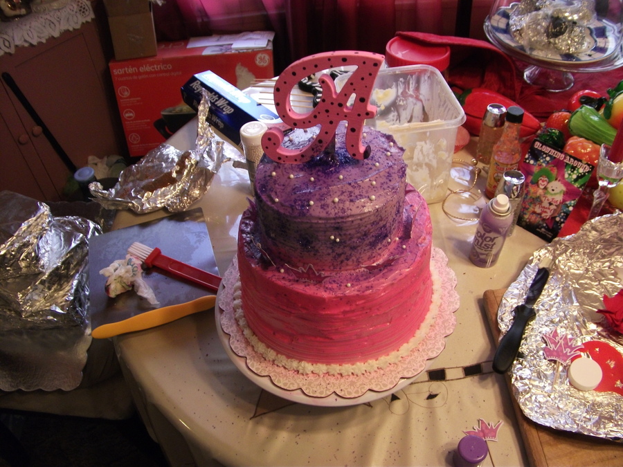 Pink And Purple - CakeCentral.com