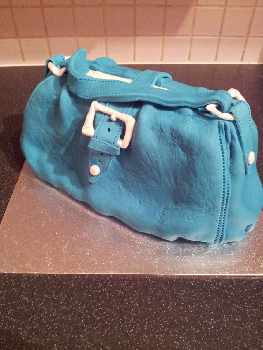 All Fondant Handbag Cake - CakeCentral.com