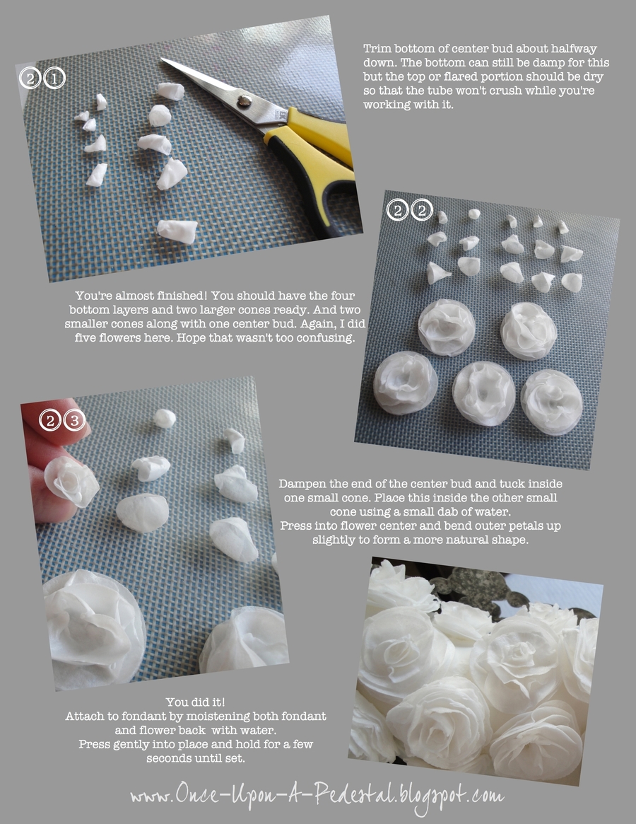 Wafer Paper Rose Tutorial CakeCentral