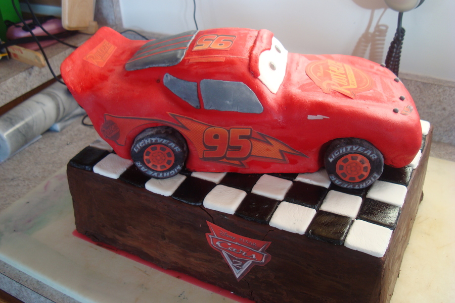 Lightning Mcqueen Cake - CakeCentral.com
