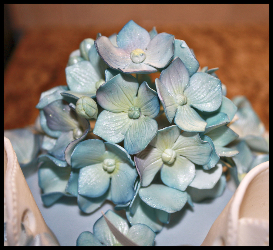 Blue Hydrangea - CakeCentral.com