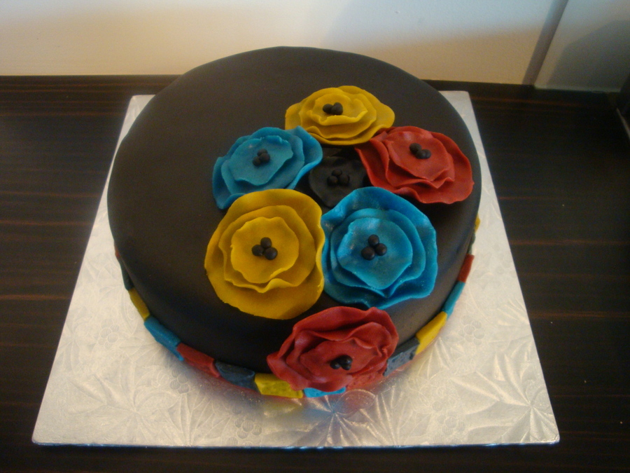 Vintage Flower Cake - CakeCentral.com