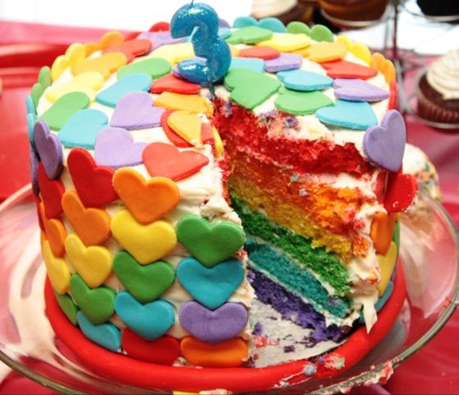Rainbow Birthday!!! - CakeCentral.com