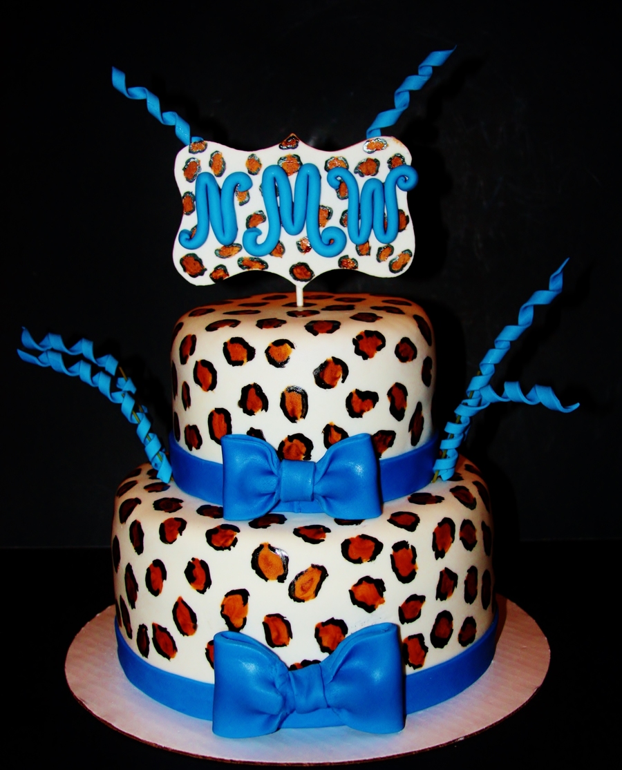 Leopard Print Cake - CakeCentral.com