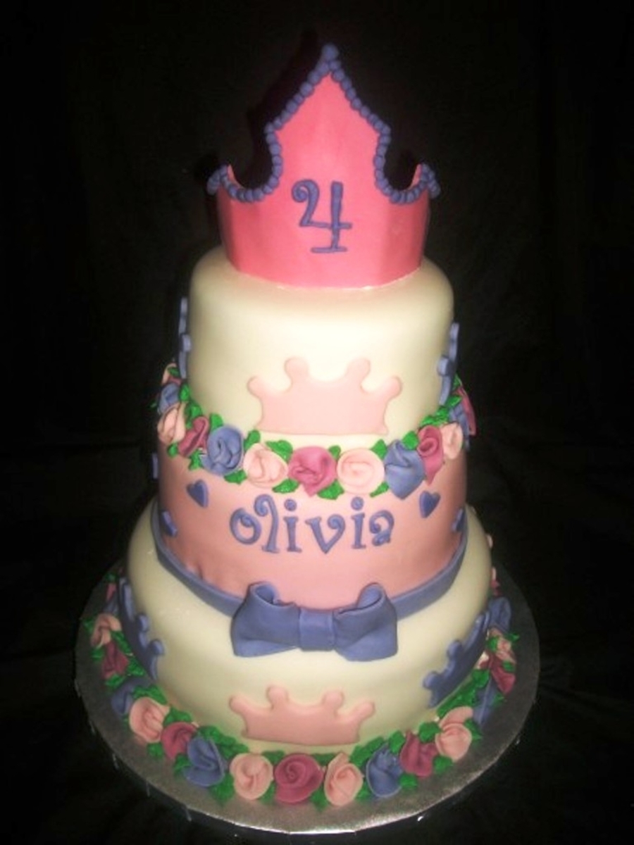 Three Tier Princess Cake - CakeCentral.com