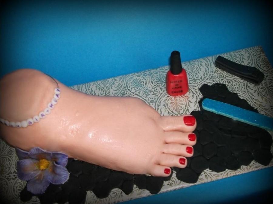 Foot Cake With Large Bunyon - CakeCentral.com