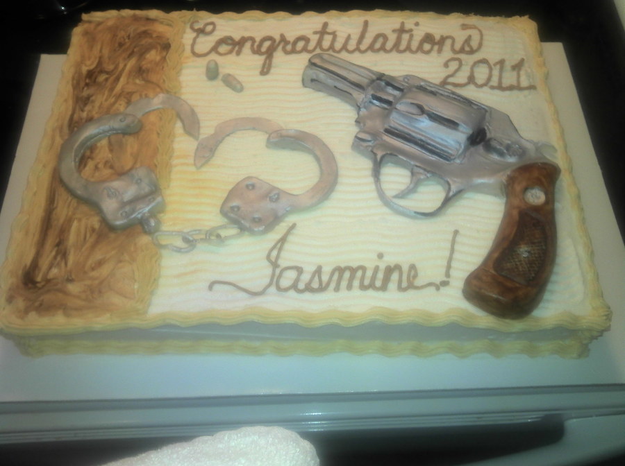 Criminal Justice Graduation Cake - CakeCentral.com
