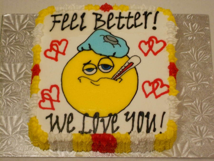 Sick Smiley Face - CakeCentral.com