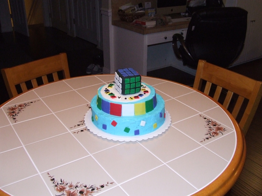 Rubik's Cube Cake - CakeCentral.com