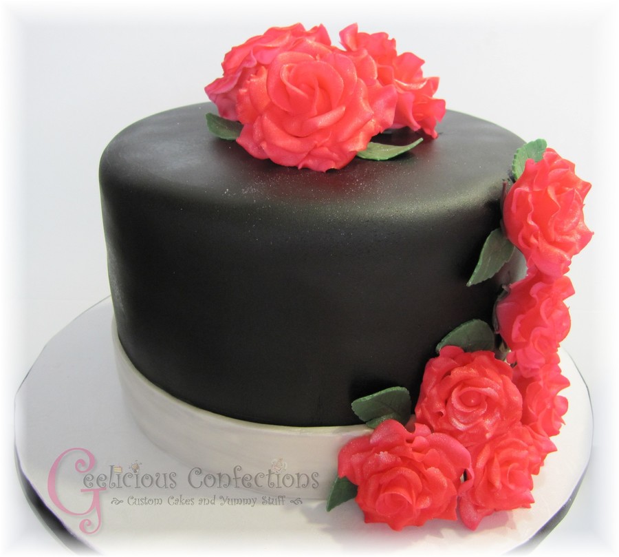 Rose Birthday Cake - CakeCentral.com