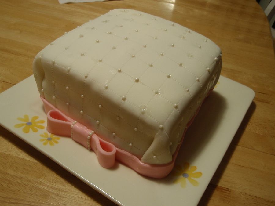 First Simple Wedding Cake - CakeCentral.com