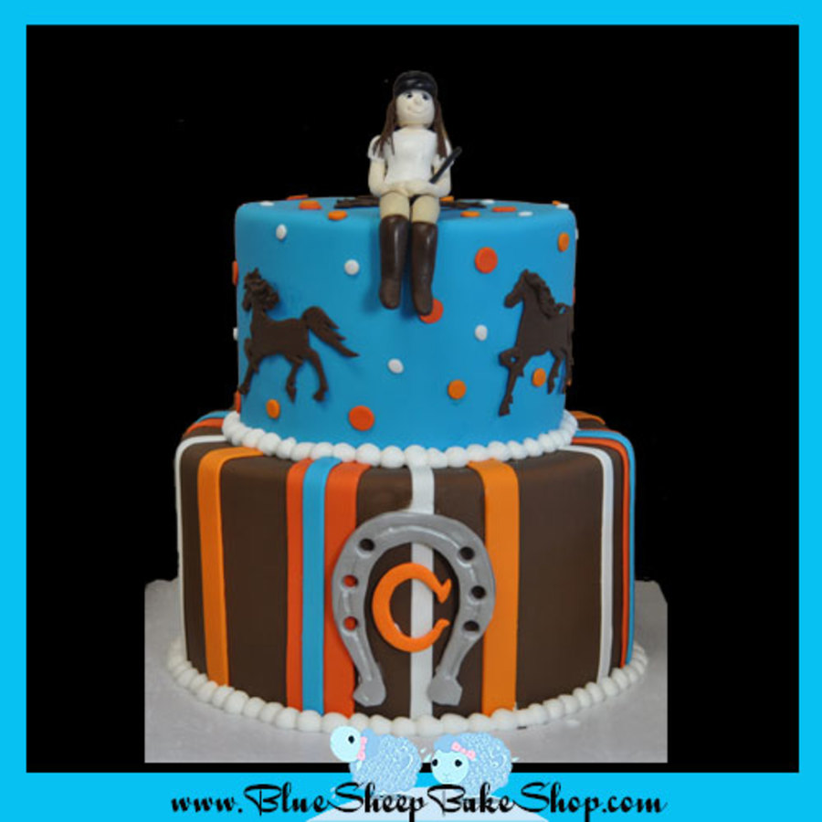 Equestrian Themed Cake - CakeCentral.com