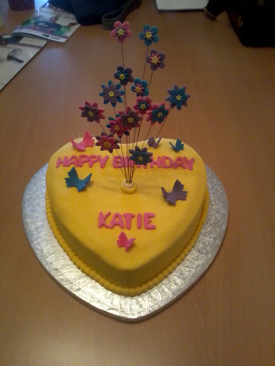 Exploding Flowers Birthday Cake - CakeCentral.com