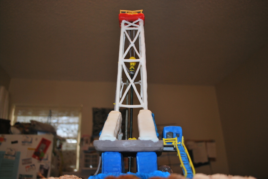Drilling Rig Cake - CakeCentral.com