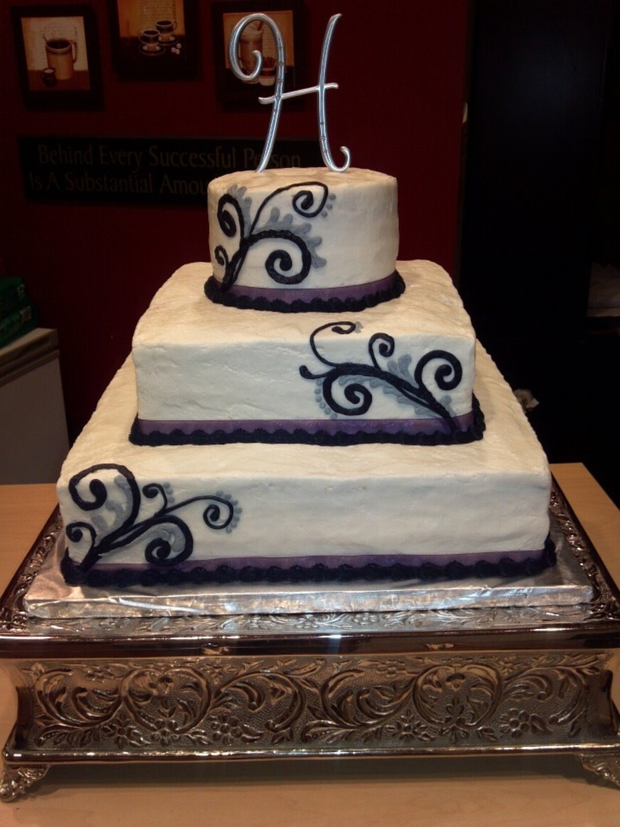 Scroll Wedding Cake - CakeCentral.com