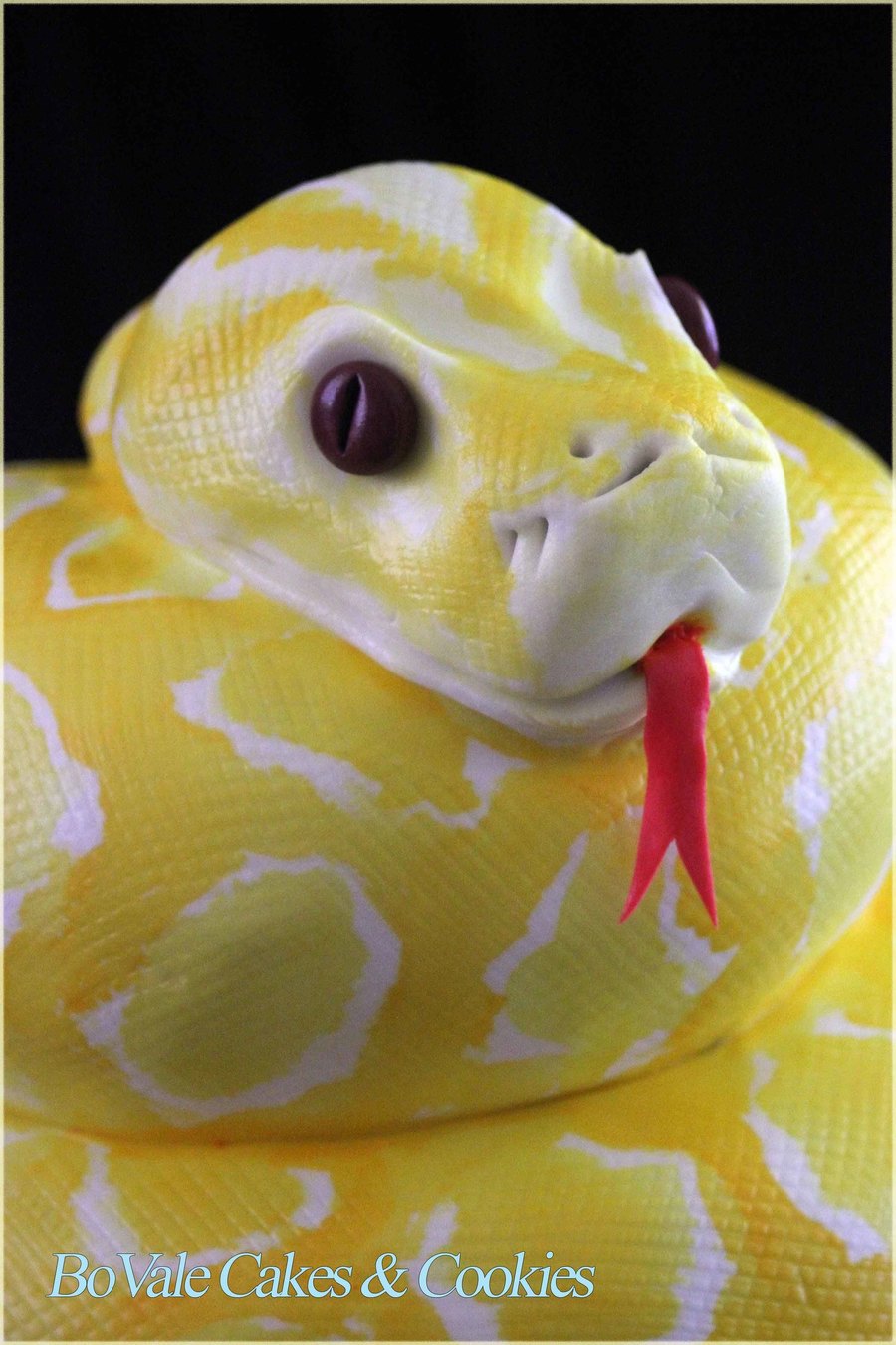 Yellow Python Cake - CakeCentral.com