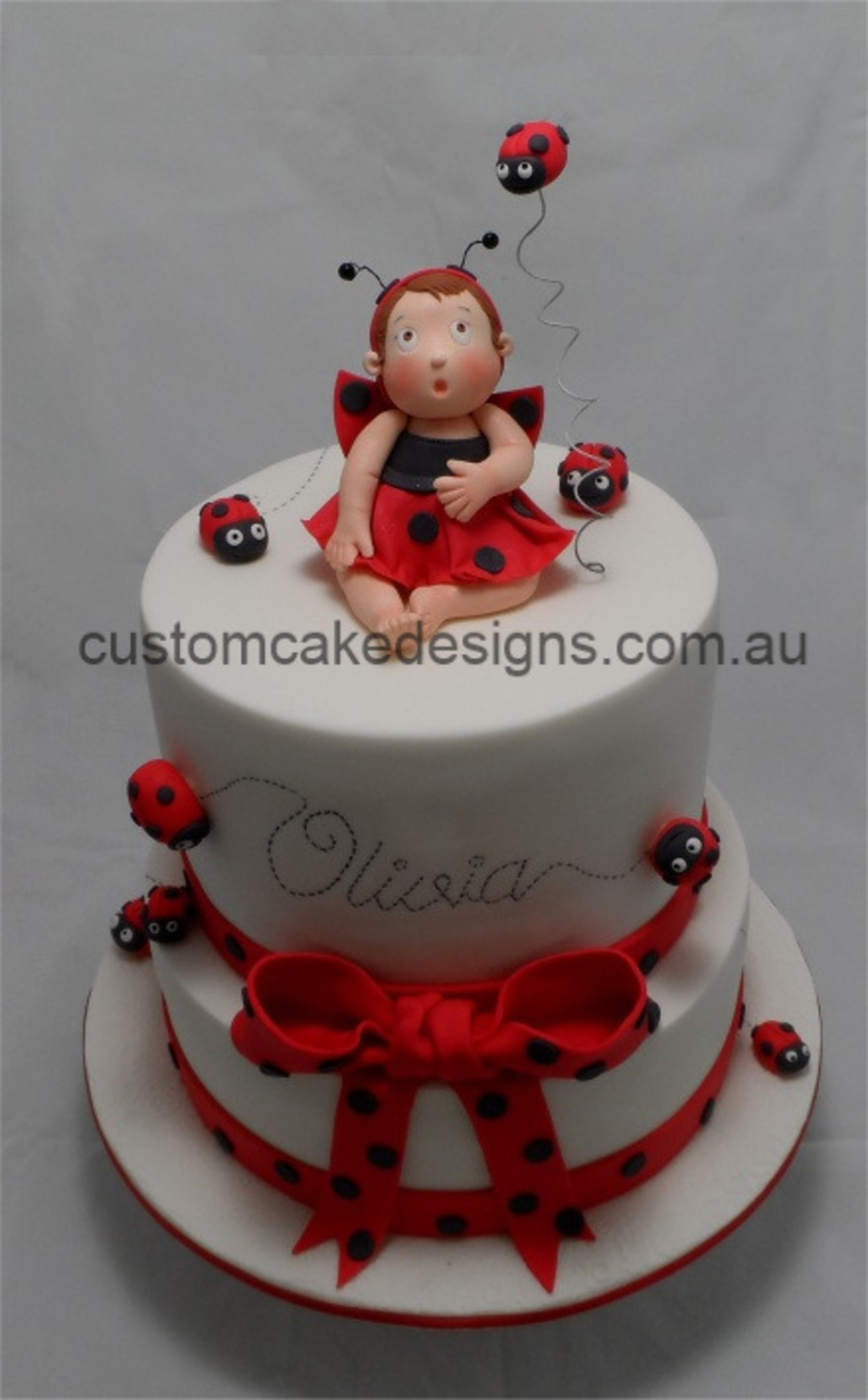 Ladybug Birthday Cake - CakeCentral.com