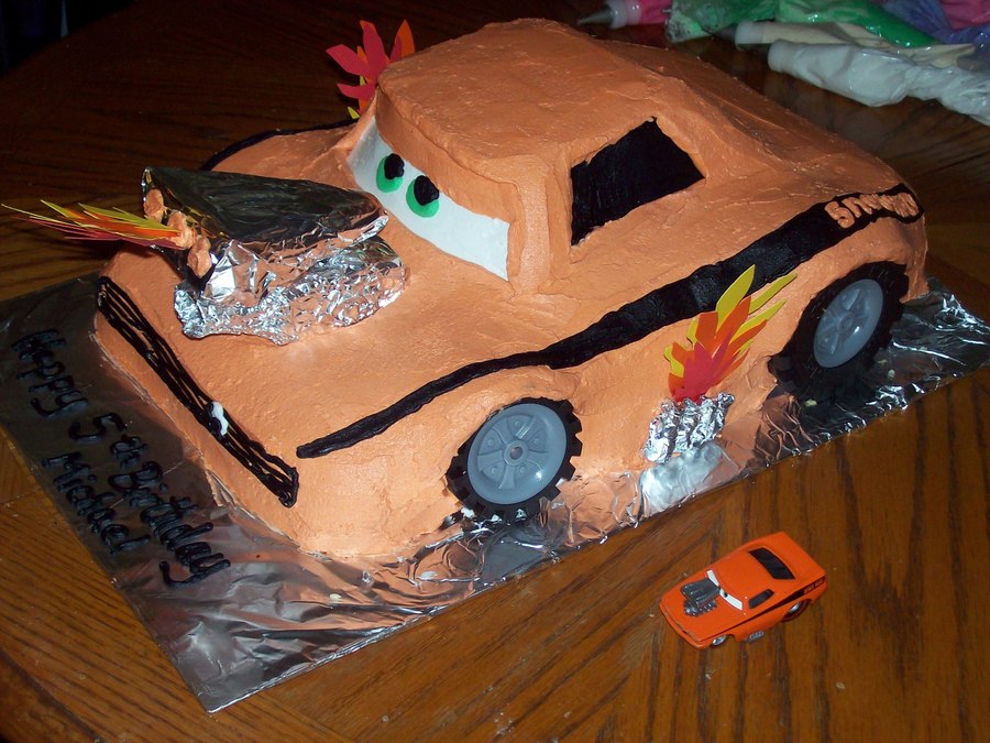 Snot Rod Cars Cake - CakeCentral.com