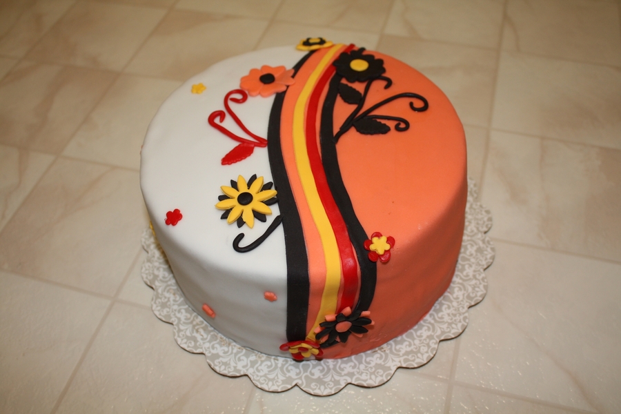 2 Tone Cake - CakeCentral.com