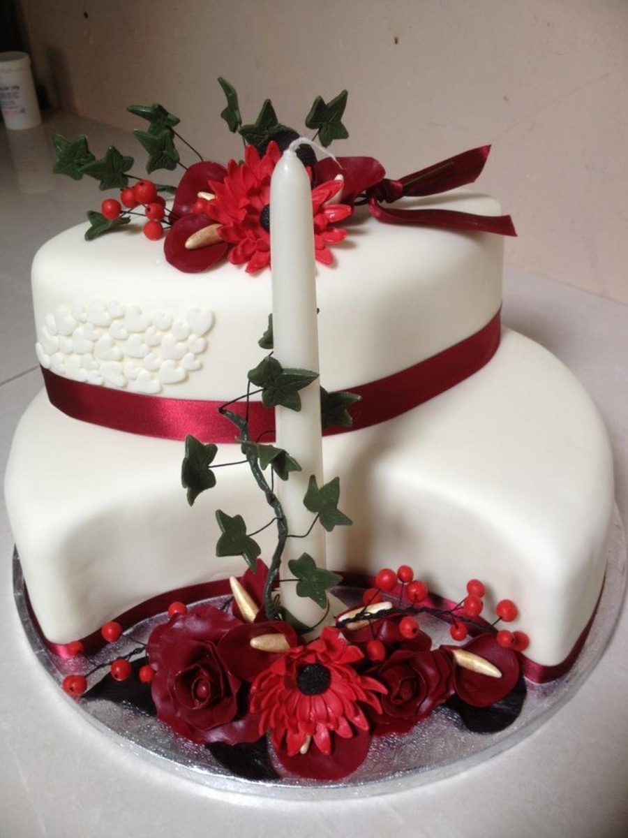 Ruby Wedding - CakeCentral.com
