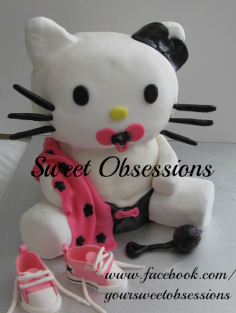 3D Baby Hello Kitty - CakeCentral.com