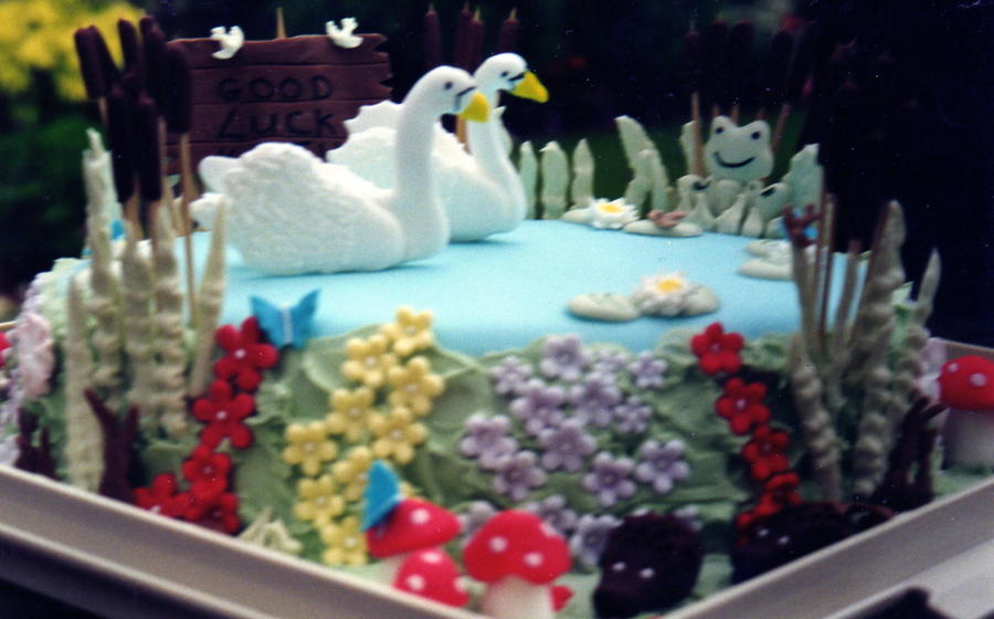 Swan Cake - CakeCentral.com