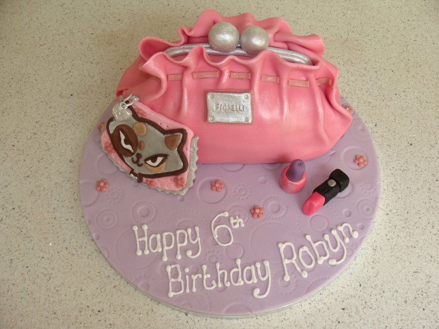 Bag Purse And Make Up Girly Cake - CakeCentral.com