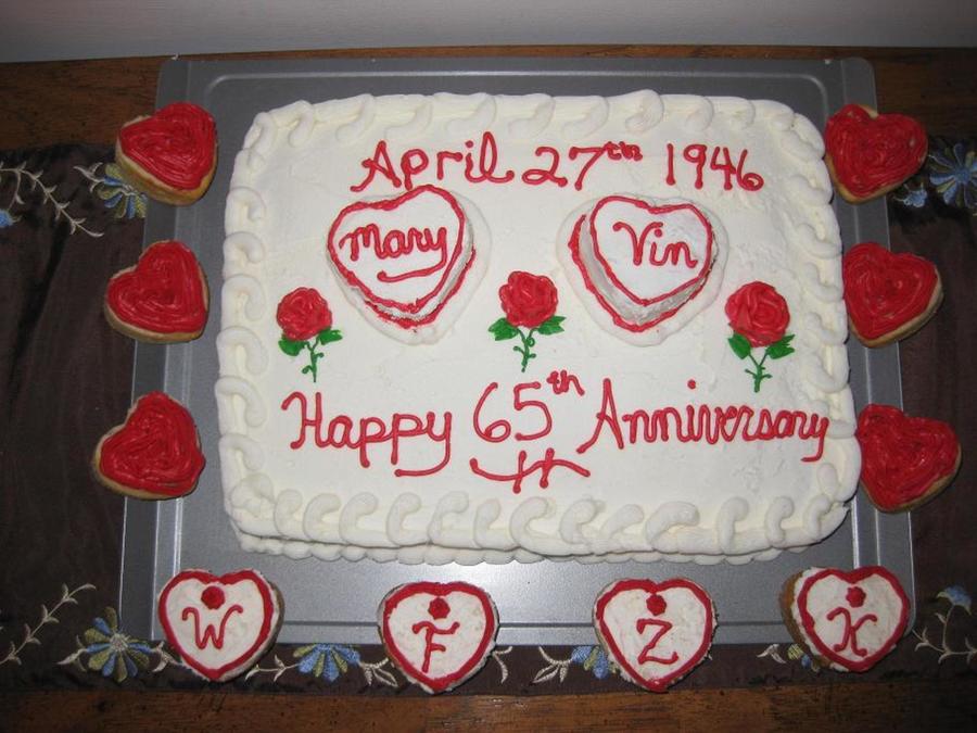 65Th Anniversary - CakeCentral.com