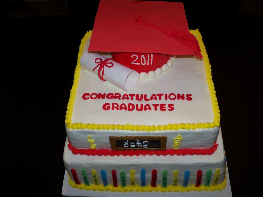 Elementary School Graduation Cake - CakeCentral.com