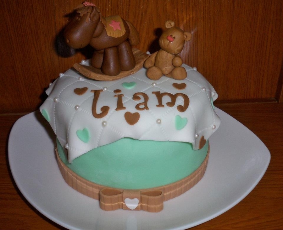 Small Baby Shower Cake - CakeCentral.com