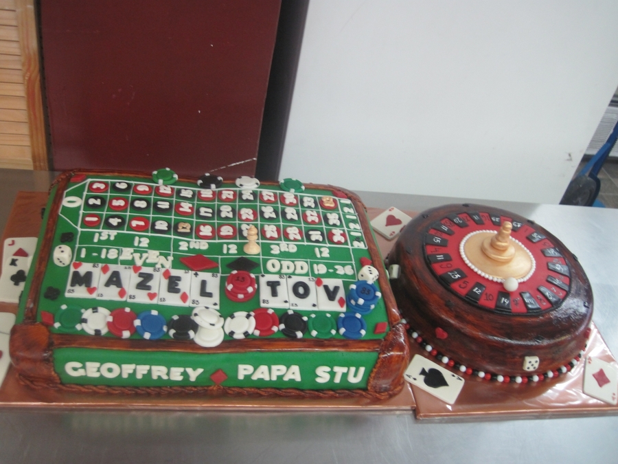 Bar Mitzvah Cassino Table And Roulette - CakeCentral.com