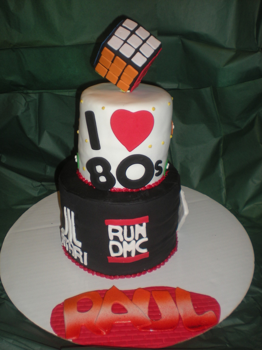 80's Theme Cake - CakeCentral.com
