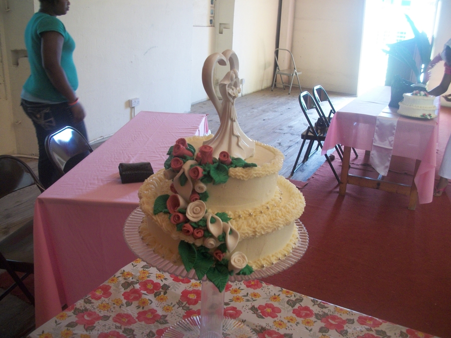 First Wedding Cake - CakeCentral.com