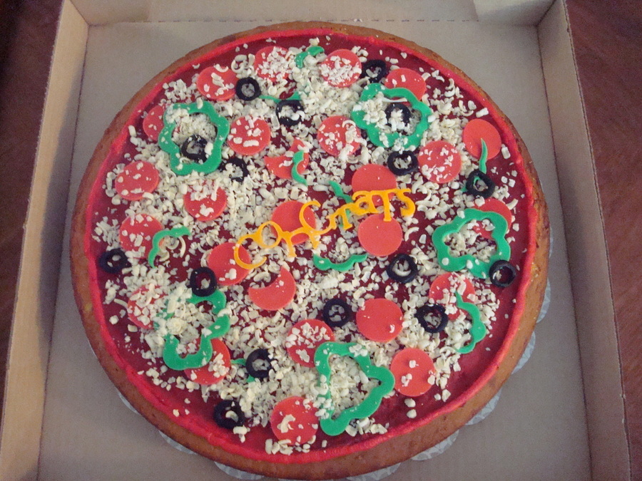 Pizza Cake - CakeCentral.com