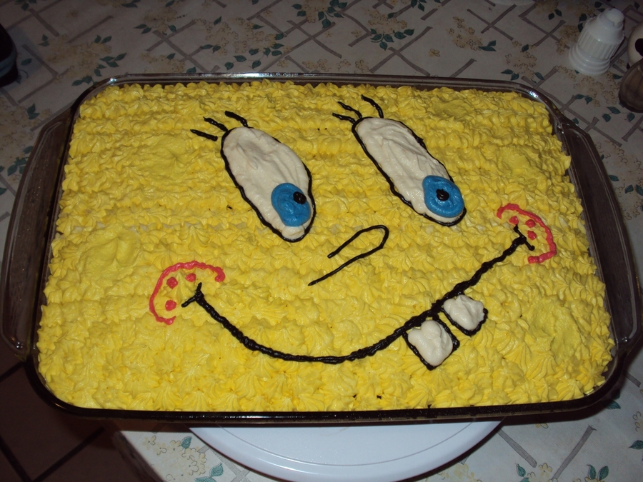 Spongebob 1/4 Sheet - CakeCentral.com