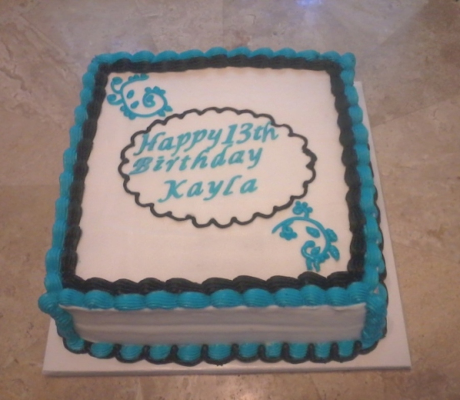 Kayla's 13 Th Birthday Cake - CakeCentral.com