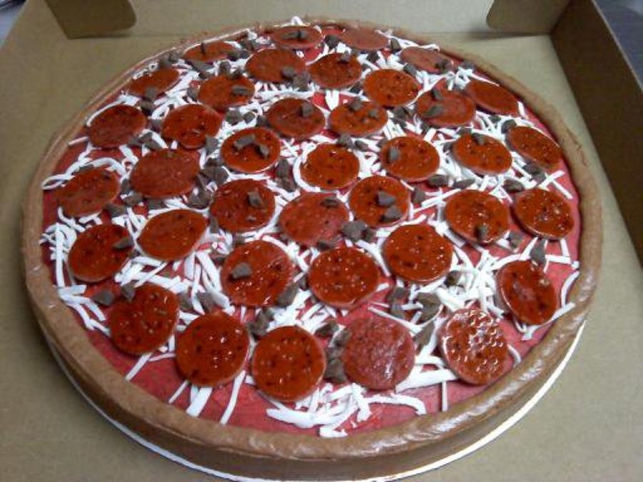 Pizza Cake - CakeCentral.com