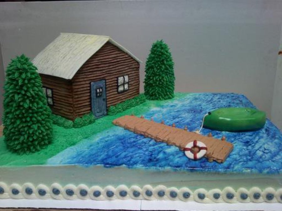 Lake Cabin - CakeCentral.com