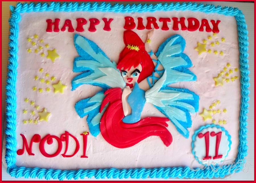 Bloom Winx Fairy Sheet Cake - CakeCentral.com