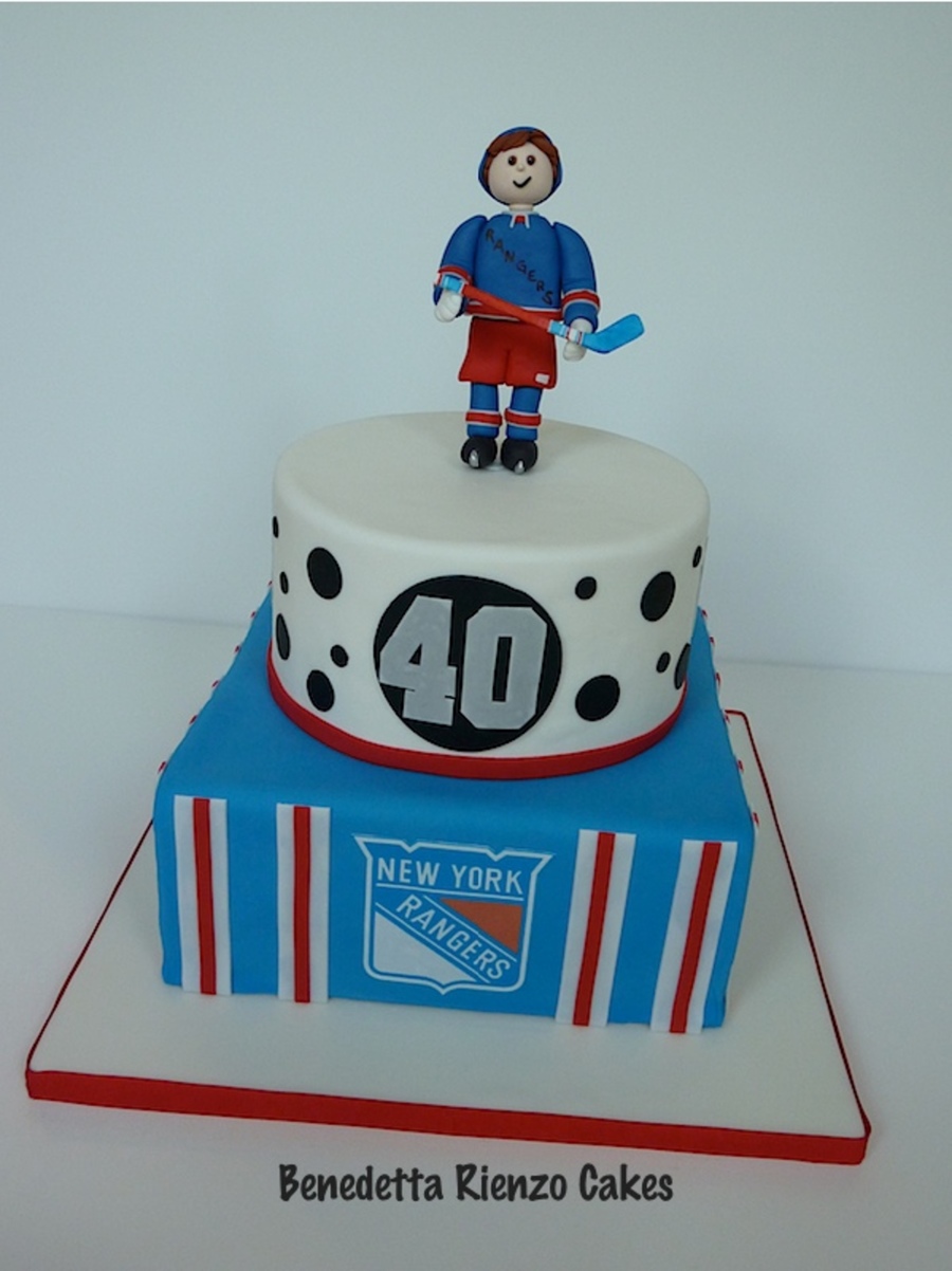 Ny Rangers Hockey Cake - CakeCentral.com