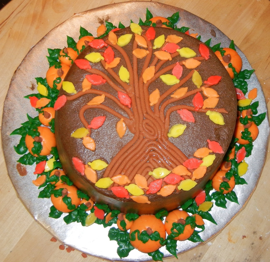 Fall Cake - CakeCentral.com
