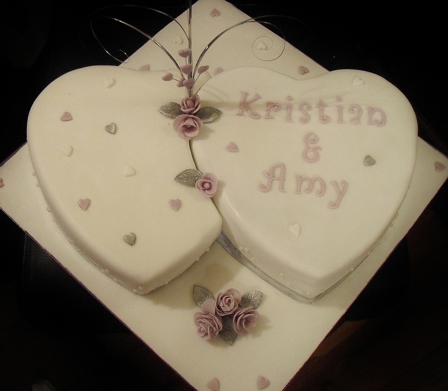 Double Heart Shaped Cake - CakeCentral.com