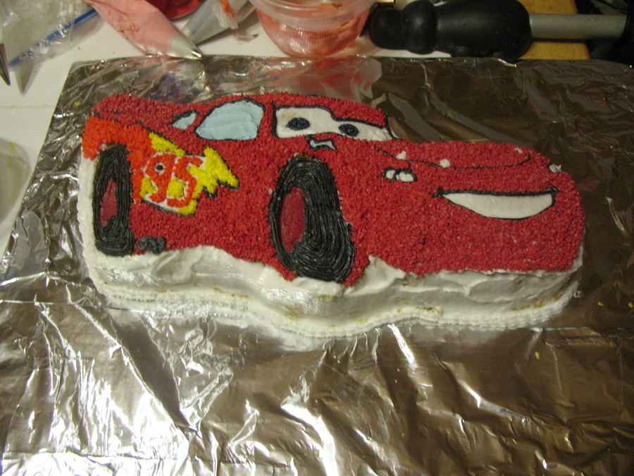 Lightning Mcqueen Cake - CakeCentral.com
