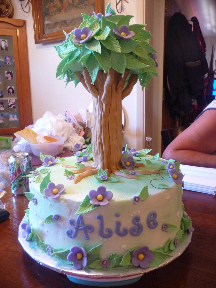 Tinkerbell Tree Cake - CakeCentral.com