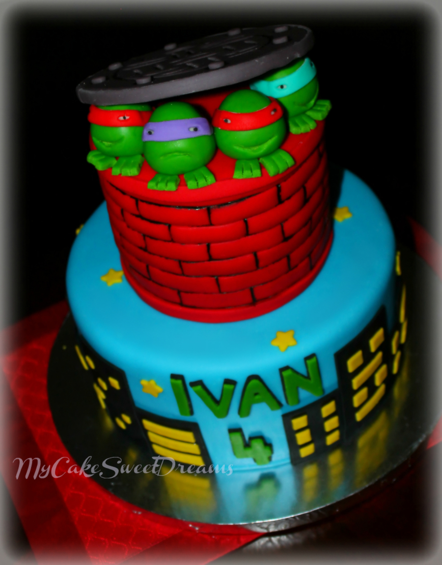 Ninja Turtles Cake - CakeCentral.com