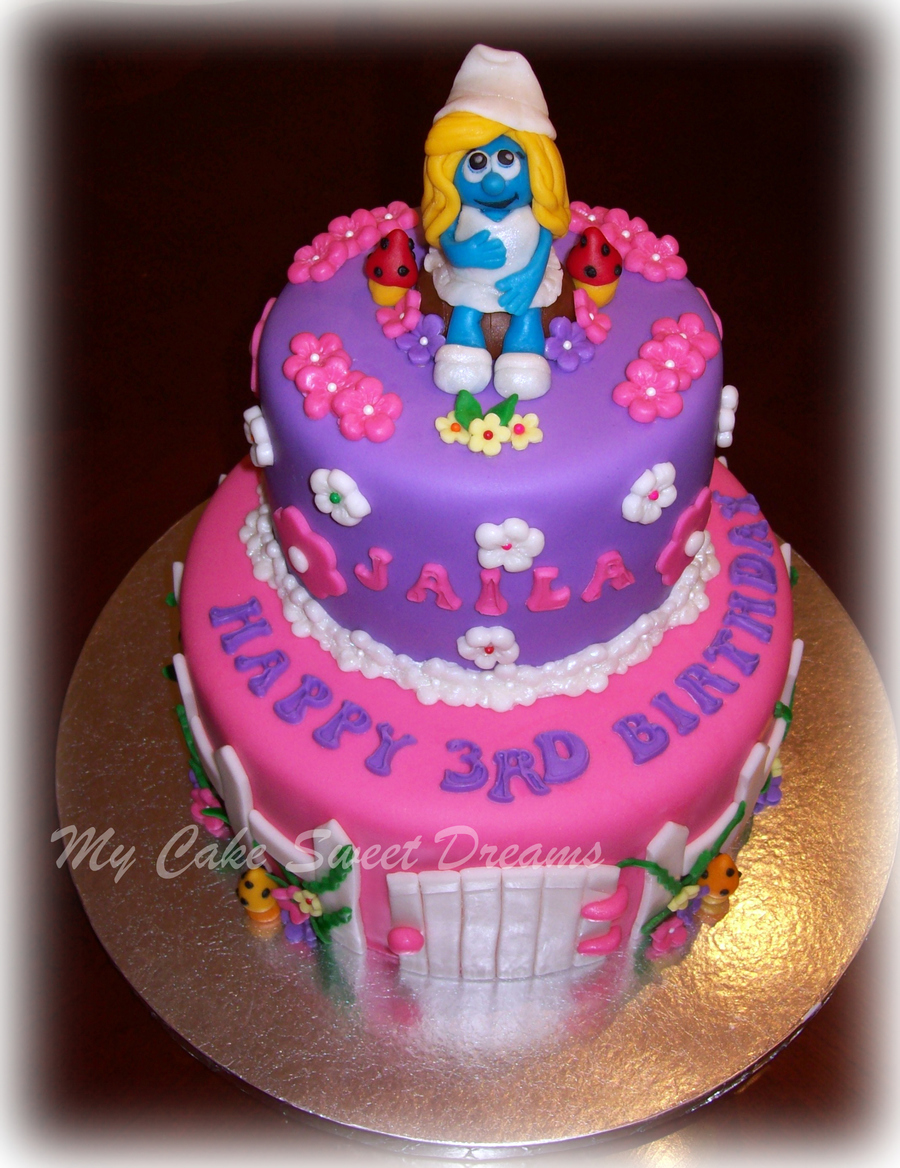 Smurfette Cake - CakeCentral.com