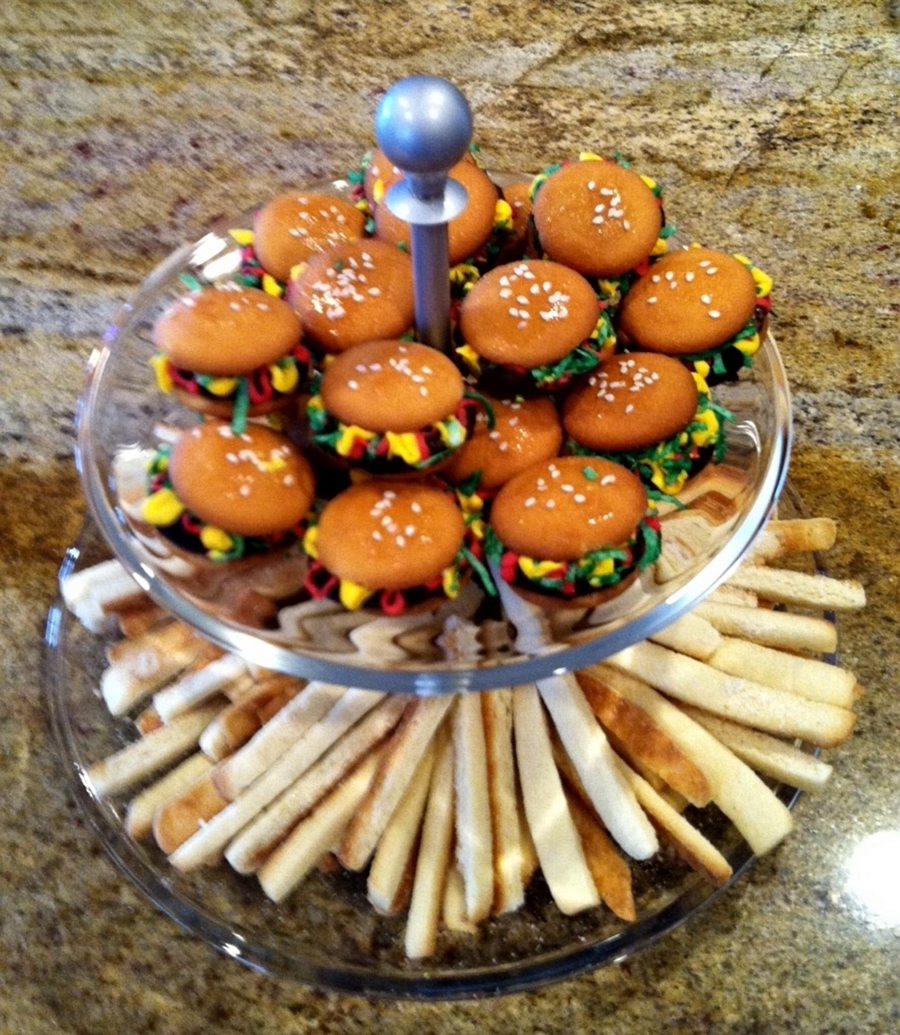 Hamburger & French Fry Cookies - CakeCentral.com